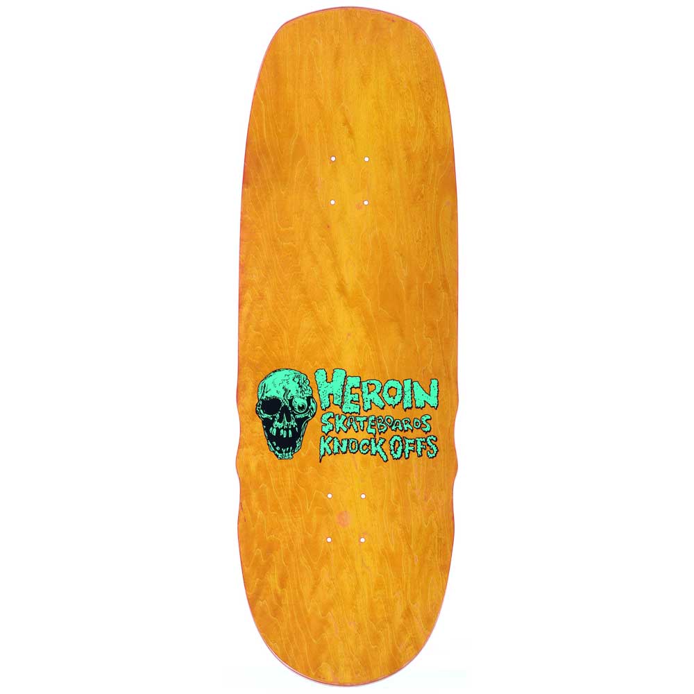 Heroin Skateboards Swampy Knock Offs Deck 10.6